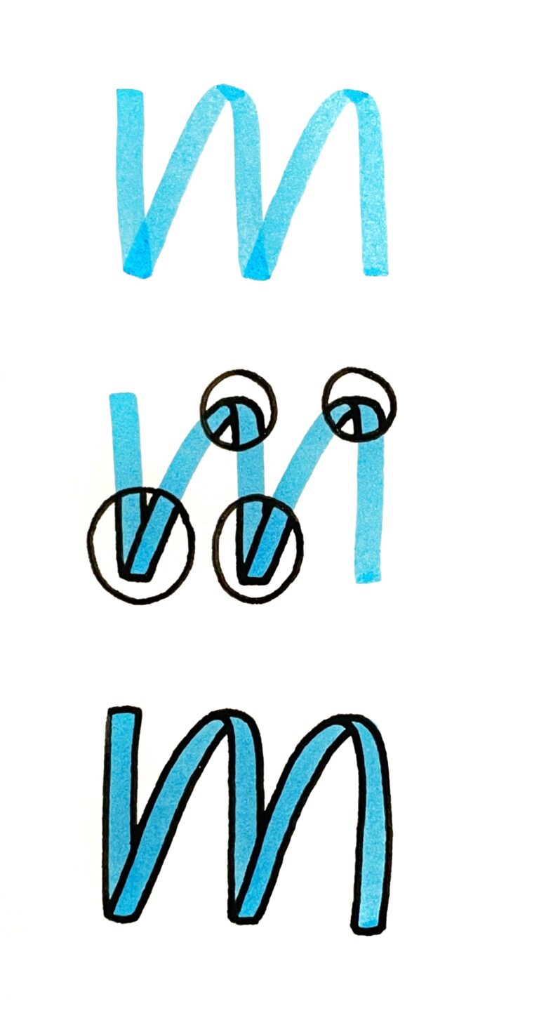 Letters by Lydia: Ribbon Lettering – arts, ink.