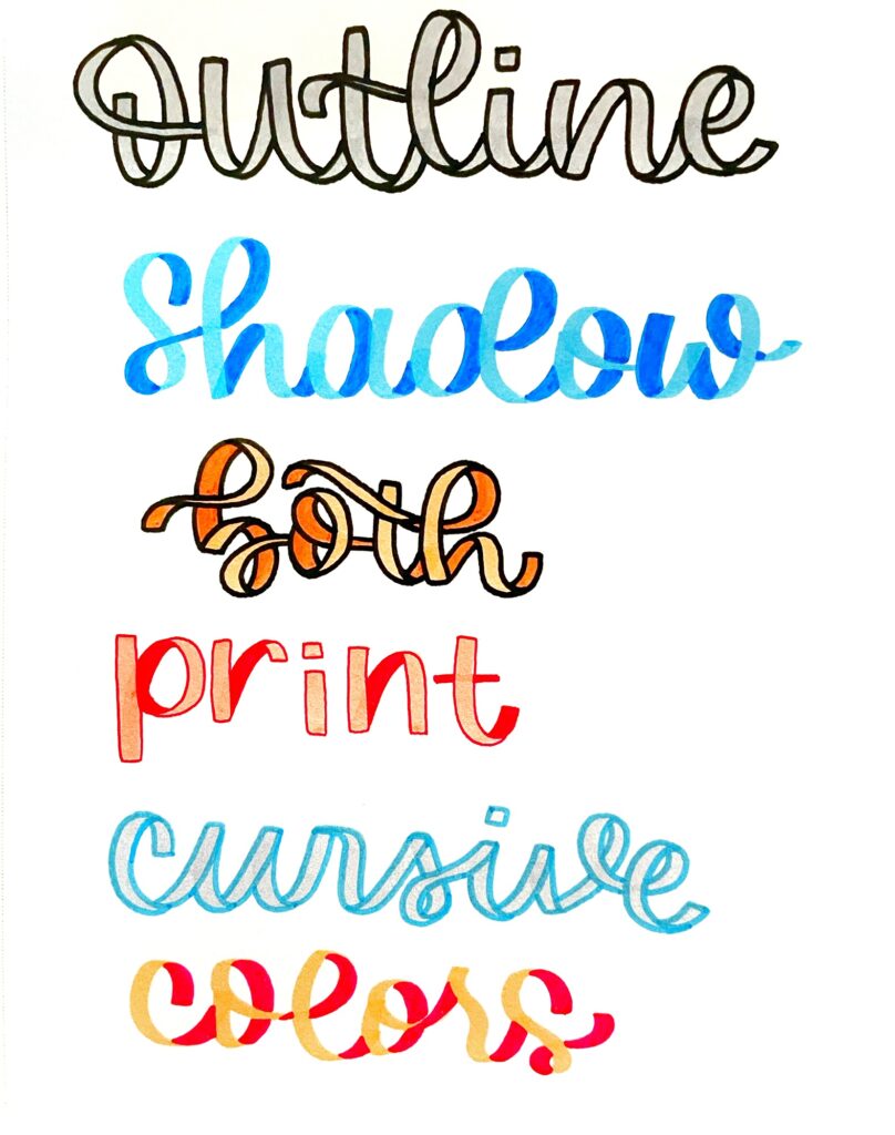 Letters by Lydia: Ribbon Lettering – arts, ink.
